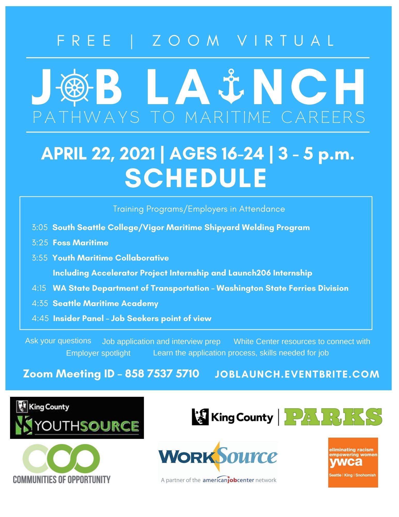 FREE Virtual Job Launch for ages 16 – 24 is coming up on Thursday ...